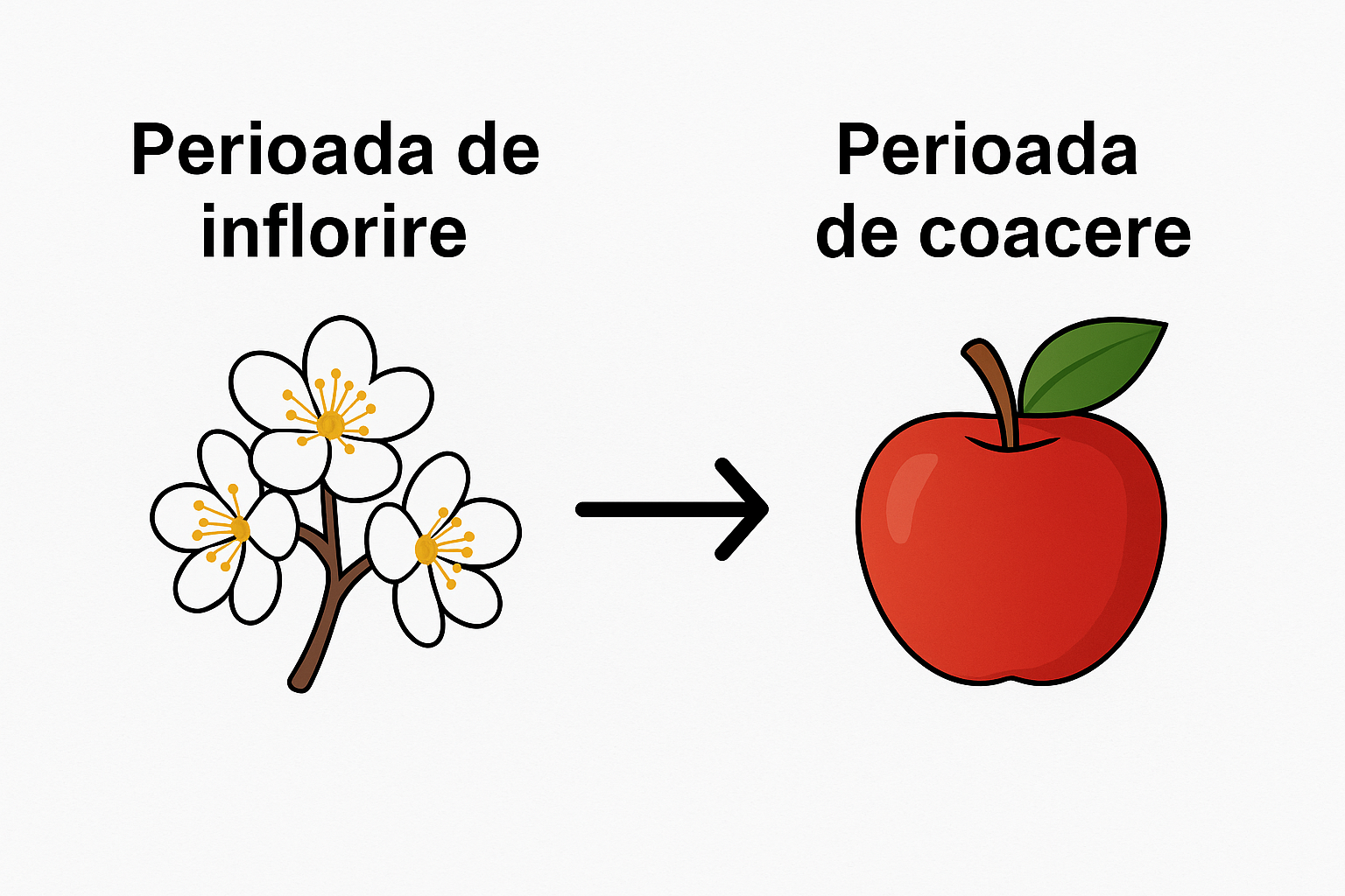 Legătura între perioada de înflorire și perioada de coacere a fructelor ...